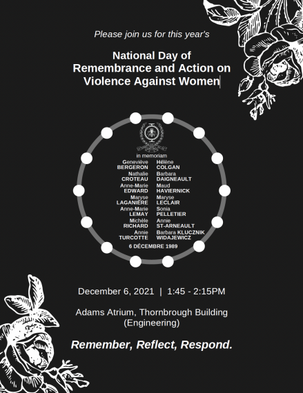 National Day Of Remembrance And Action On Violence Against Women